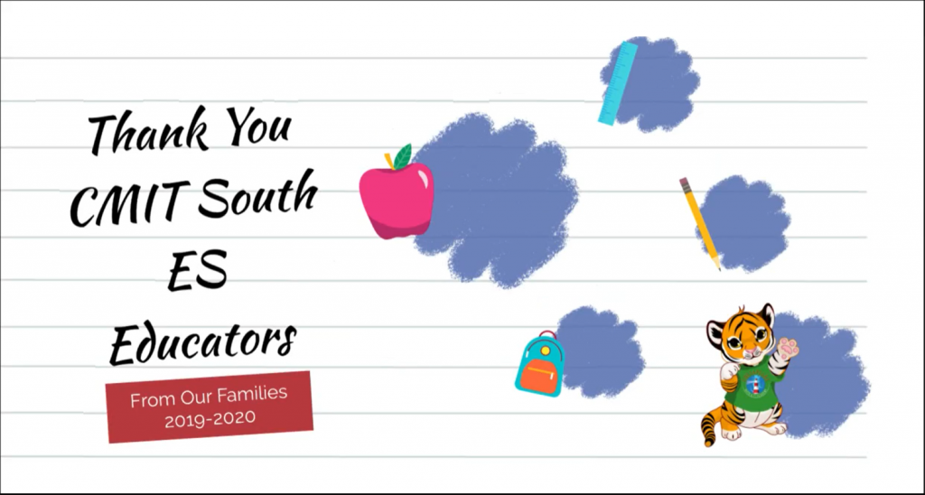May 10, 2020 – CMIT South Elementary
