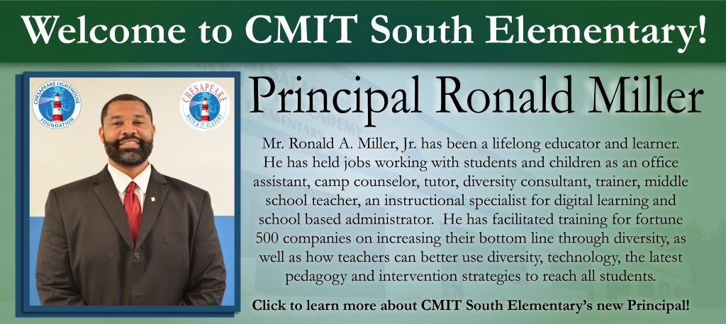 CMIT South Elementary school leader, Principal Ronald Miller! – CMIT ...
